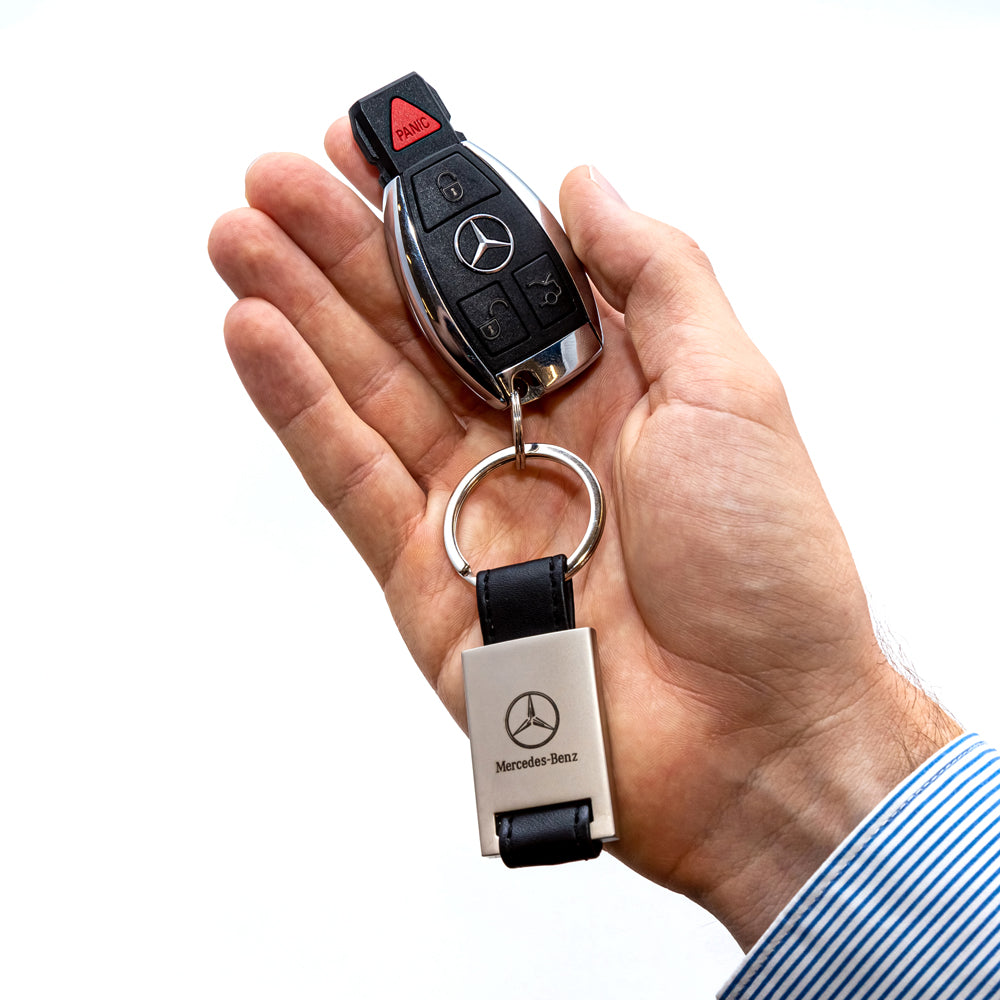 Mercedes-Benz Keychain with Leather Strap (Smaller) – Mercedes-Benz ...