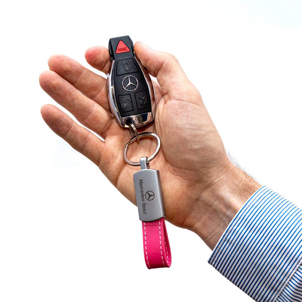 Mercedes-Benz Keychain with Leather Strap – Mercedes-Benz Boutique by ...