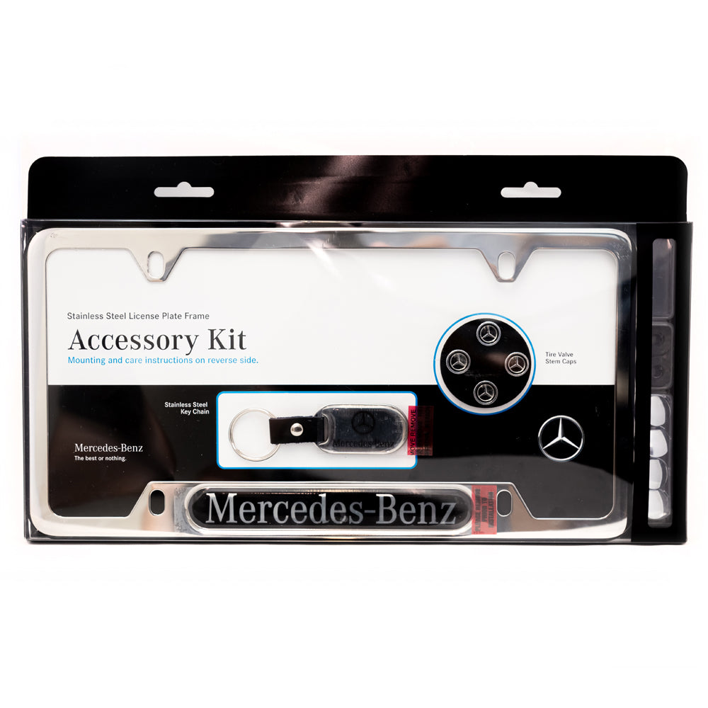 Stainless Steel Mercedes-Benz License Plate Frame Accessory Kit ...